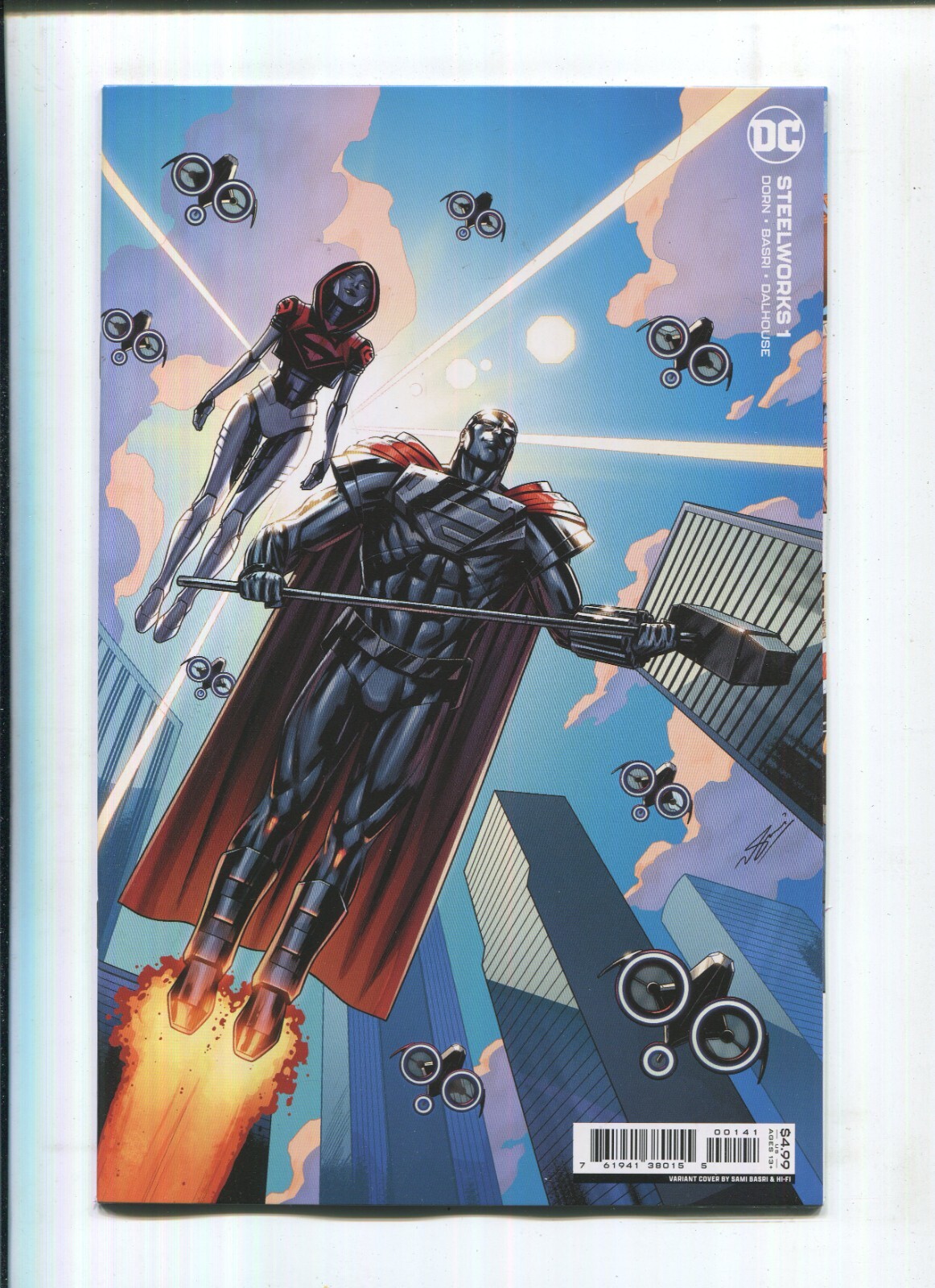 STEELWORKS #1 - SAMI BASRI CARDSTOCK VARIANT COVER - DC COMICS/2023 | eBay