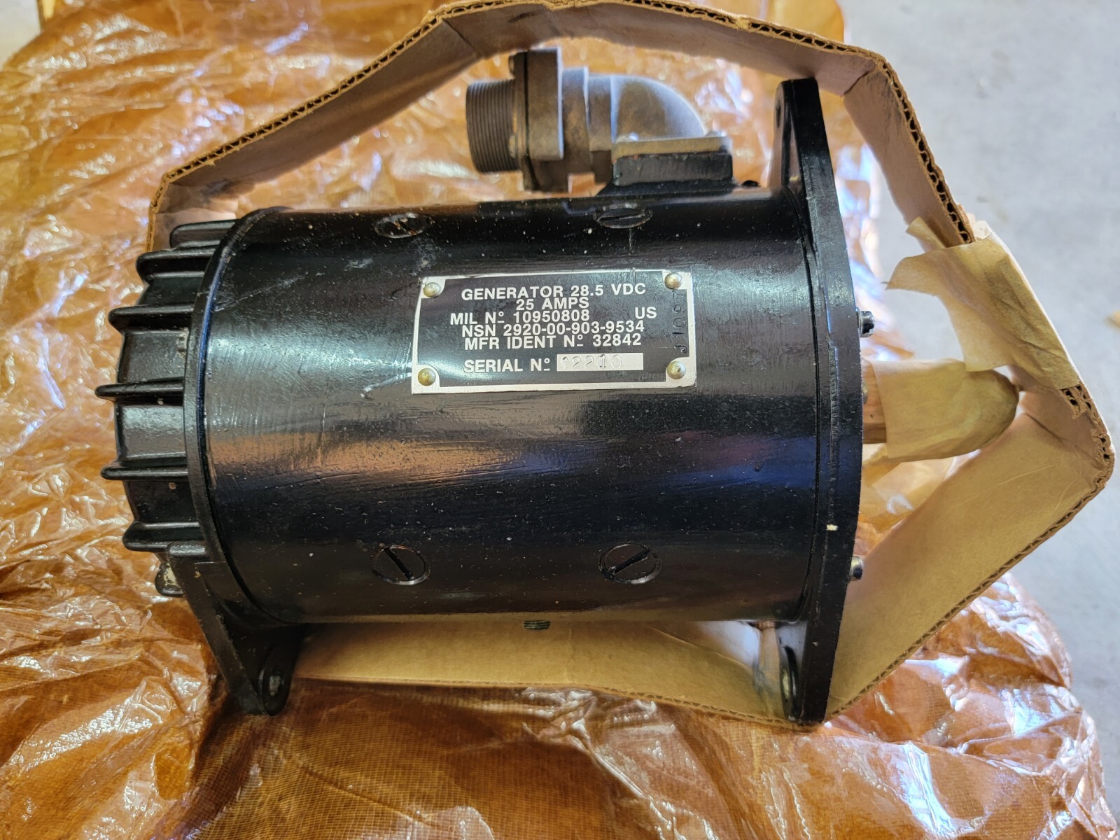 Jeep Willys M38 Military Generator 28 Volt 25 AMP M35 M37 M54 M151 G741 ...