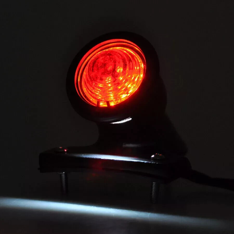 Vintage Motorcycle Tail Light Brake Stop Rear Lamp Universal For Harley ...