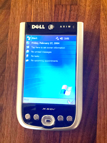 DELL AXIM X50V POCKET PC HANDHELD PDA 624MHZ BLUETOOTH WIFI WIN MOBILE ...