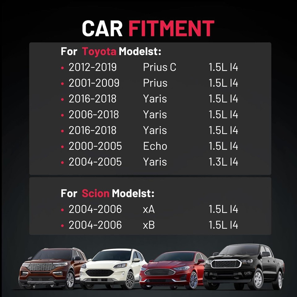 4 Pack UF316 Ignition Coils For Toyota Prius C One Two Three Four LE 1 ...