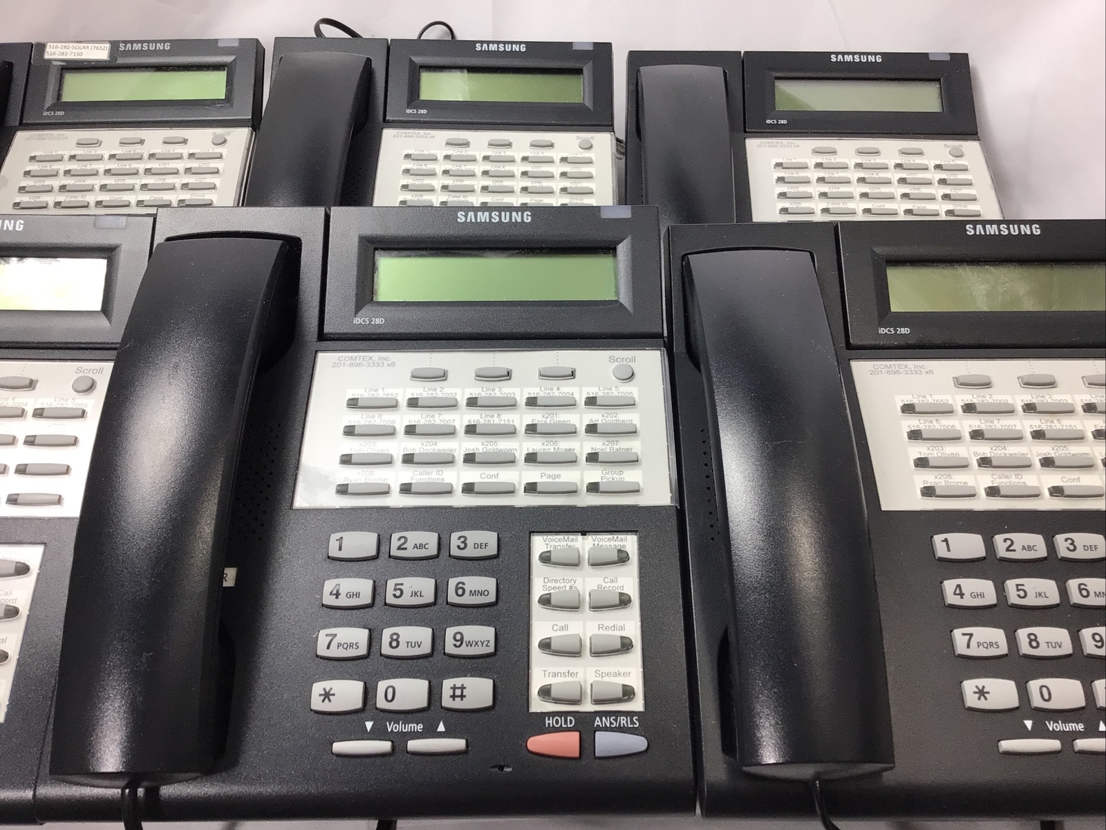 Samsung iDCS 28D Phone with Stand, LCD Black Business Office Phone Lot ...