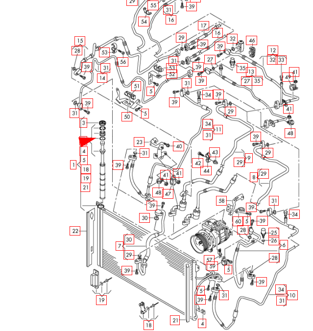 Audi Q7 4L A/C Condenser Drier 7L0898191A NEW GENUINE 2015 | eBay