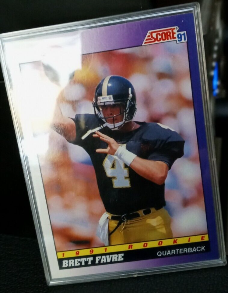 Score 1991 Brett Farve Rookie Card #611 Atlanta Falcons! If Graded, a 9 ...