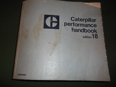 Manuals & Books - Cat Caterpillar Performance Handbook Edition