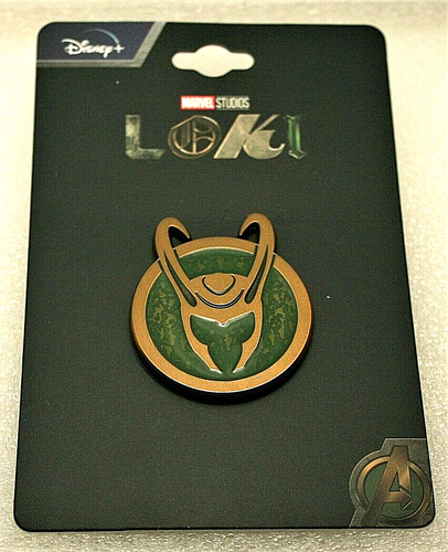 Disney Studios Loki Helmet Logo Marvel Comics Hat Lapel Pin New NOS MIP ...