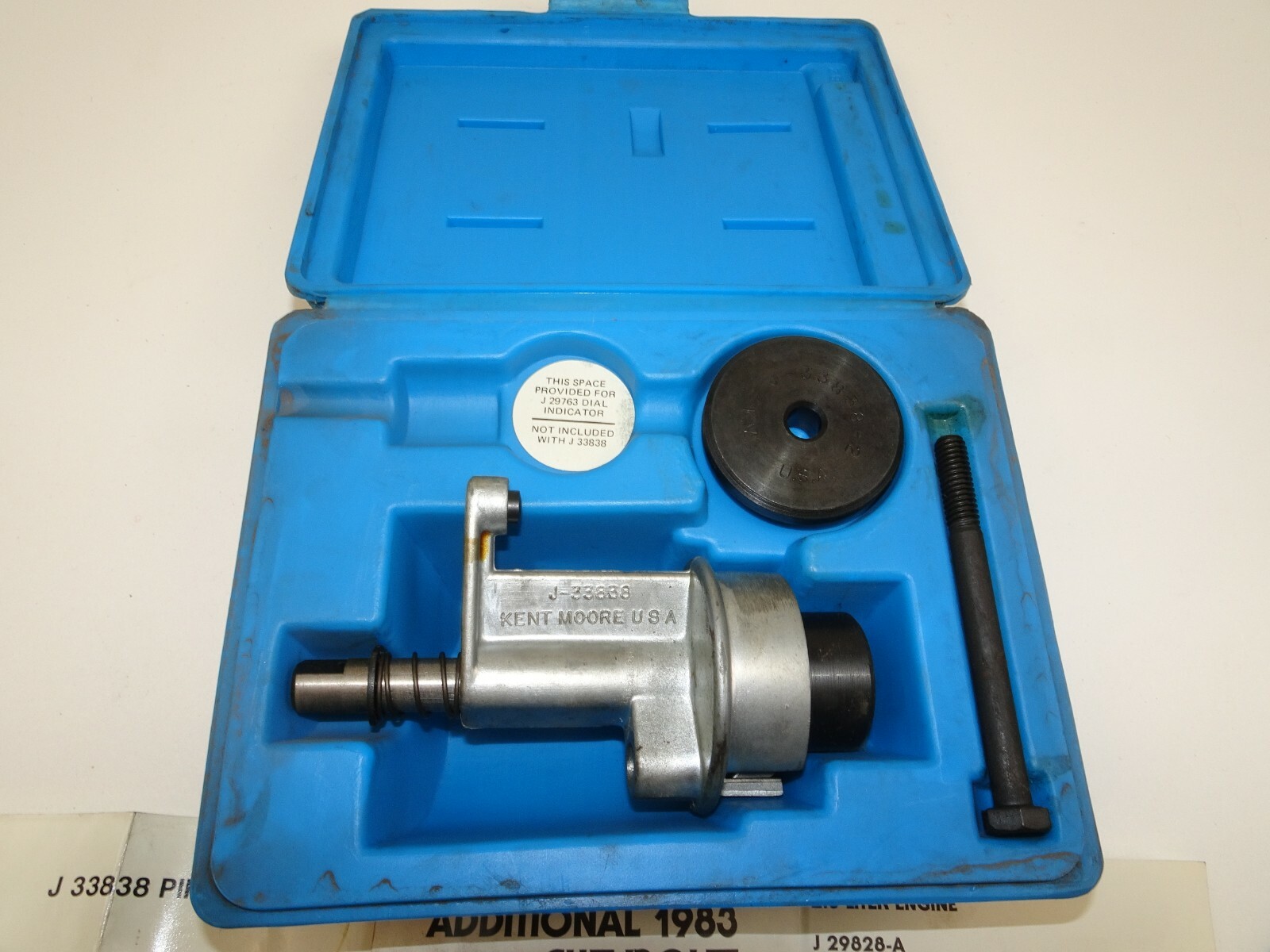 Kent-Moore Pinion Setting Gauge J-33838 Auto Car Truck + Instr GM Front ...