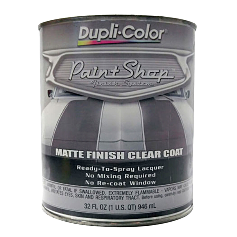 1 Quart Dupli-Color Auto Paint Shop Finish System Clear Coat Matte ...