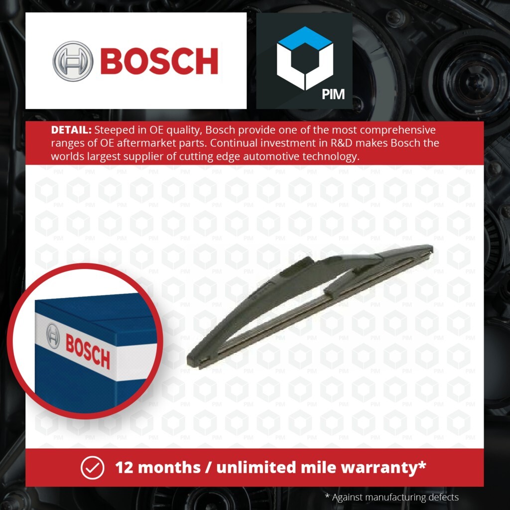 Rear Wiper Blade fits MINI COOPER F55, F56, R56 2006 on Bosch ...