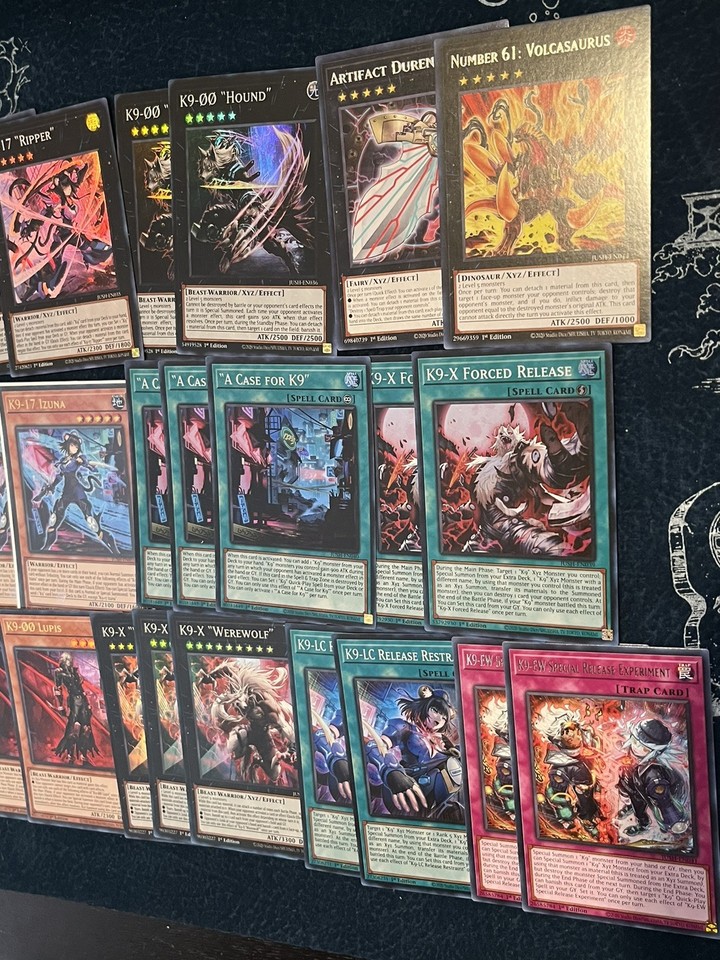 K9 33 Card Deck Core Izuna Lupis Jokull Extra Deck & More Yugioh ...