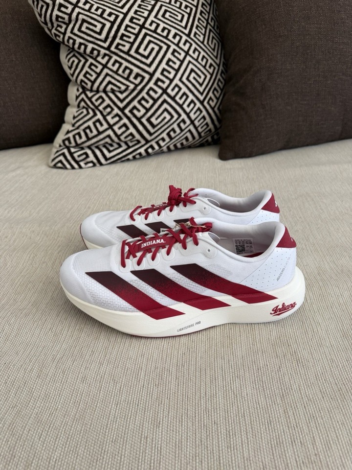 Adidas NCAA x Adizero EVO SL Indiana Hoosiers IU Running Shoes Men’s 11 ...