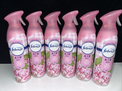 6 PACK-Febreze Air PINK WISTERIA BREEZE Air Room Freshener Limited ...