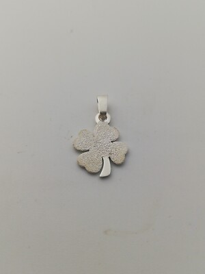 Jara .970 Solid Silver Unisex Clover 4 Leaf Biker Pendant New | eBay