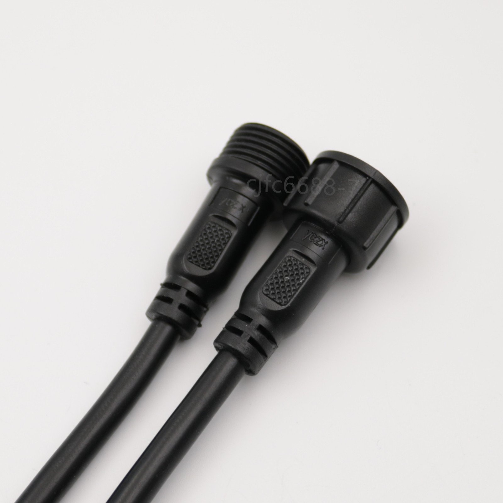 1Pair IP65 3 Pin 18AWG LED Strips Male Female Waterproof Wire Cable ...