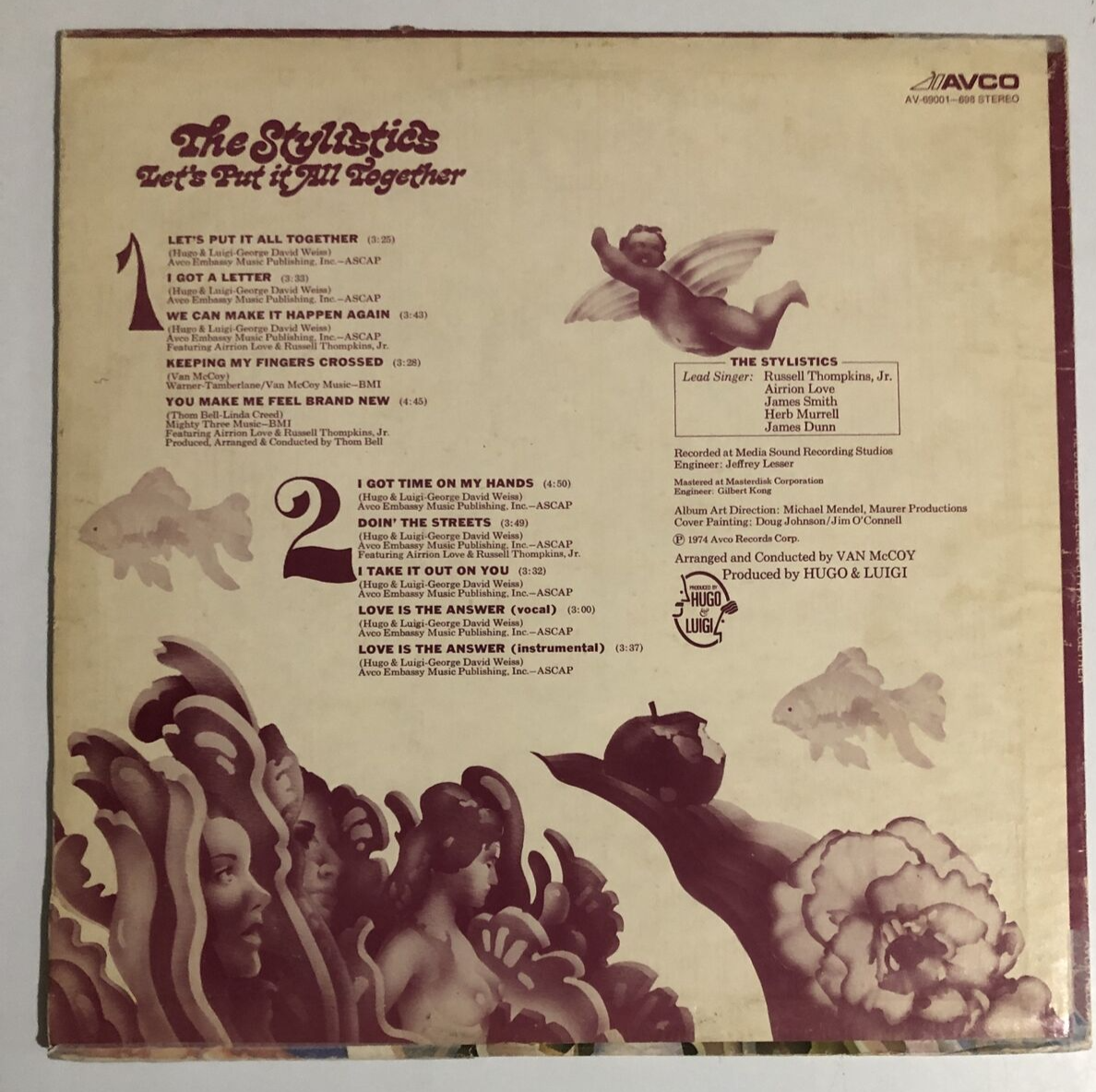 The Stylistics – Let's Put It All Together 1974 AVCO R&B Soul LP EX | eBay