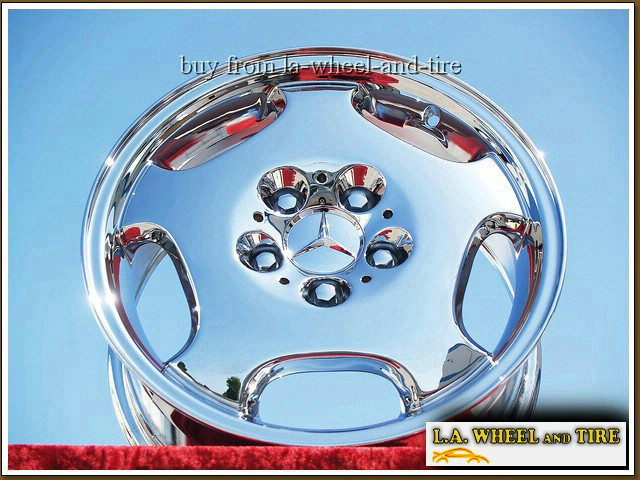 SET OF 4 CHROME 16" MERCEDES BENZ E300 E320 E420 E430 OEM WHEELS RIMS ...