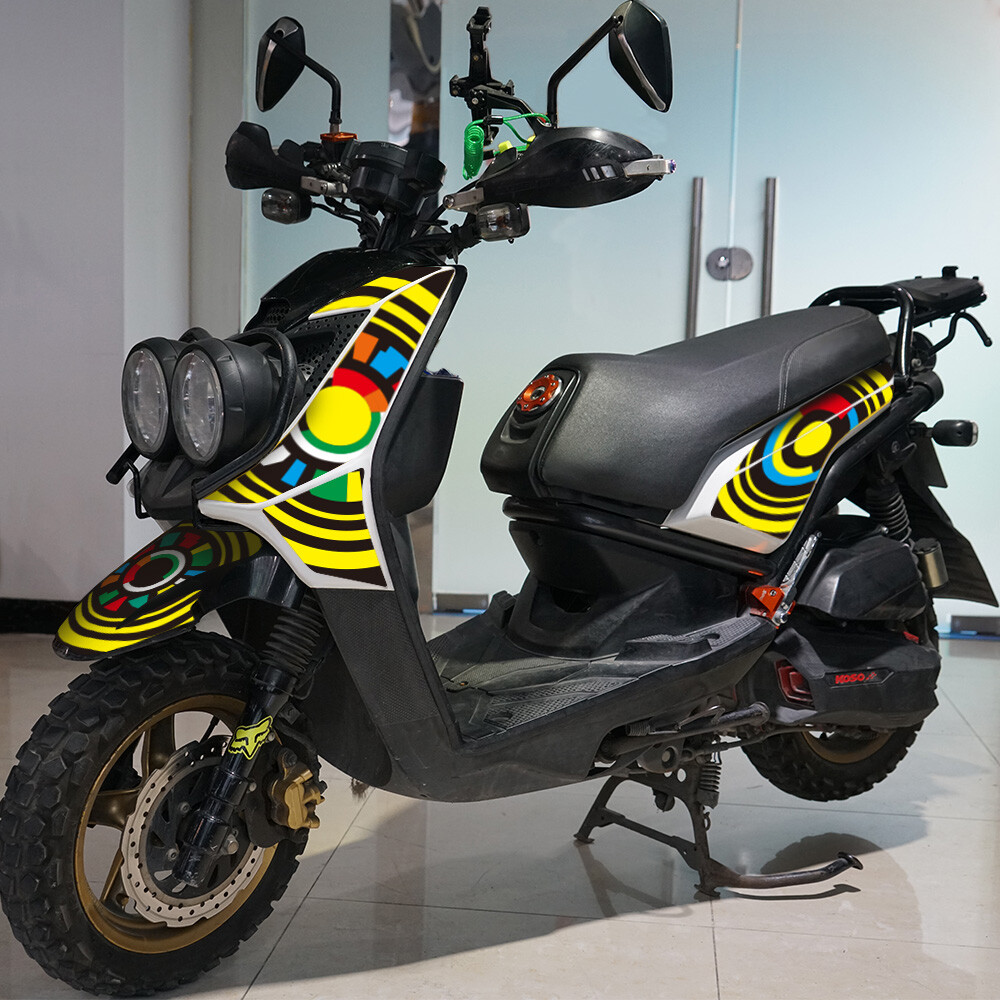 Durable 3D Team Graphics Decals Stickers Kits For Yamaha 125cc Zuma BWS ...