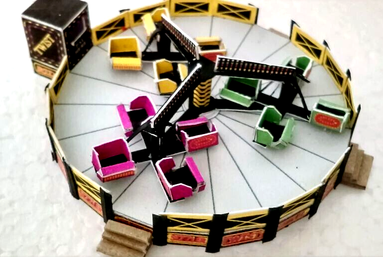 N Scale Carnival Fair Ride: Sizzler Card Kit You Build! Very Rare Kit ...