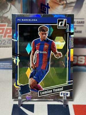 2023-24 Donruss Soccer Rated Rookie Cubic #177 Lamine Yamal FC ...