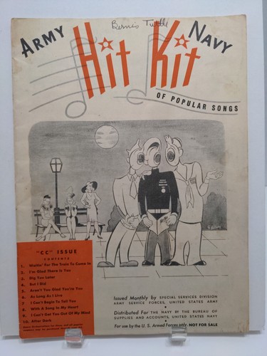 Army Navy Hit Kit Of Popular Songs Sheet Music Song Book Piano Voice 40 ...