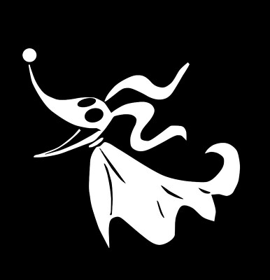 ZERO Nightmare Before Christmas Car Window Vinyl Decal Sticker | eBay