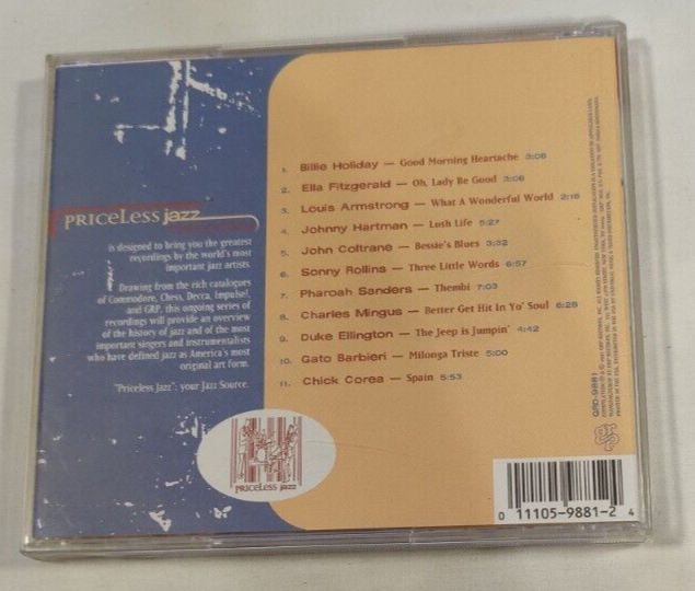 Priceless Jazz Sampler by Various Artists (CD, 1997, GRP) 11105988124| eBay