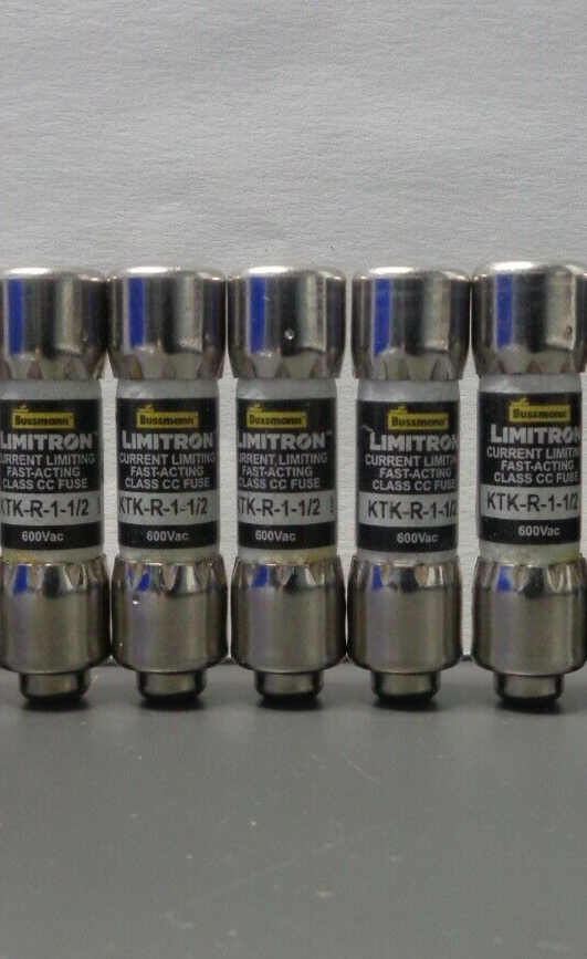 New Lot Bussmann Limitron KTK-R 1 1/2 Amp Fuses Class CC NEW LOOK | eBay