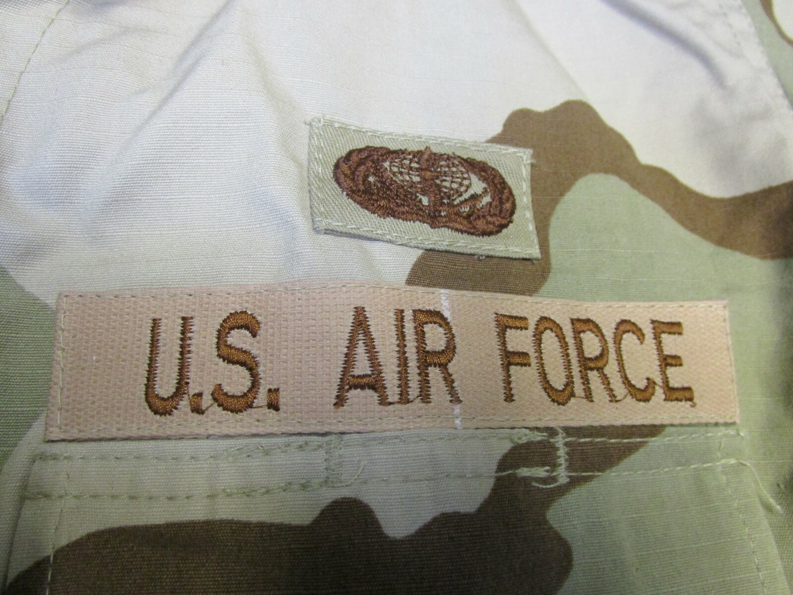 NEW GENUINE US USAF USCENTAF DCU DESERT CAMO COMBAT SHIRT JACKET. SMALL ...