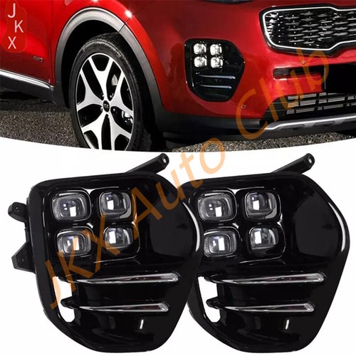 LED DRL Daytime Running Lights Fog Lamps t Fit For Kia Sportage KX5 ...