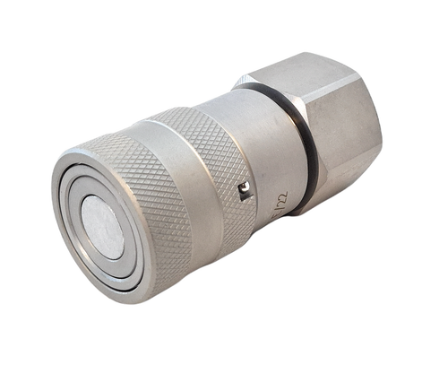 Hydraulic Flat Face Quick Coupler SET 1 1/16"-12 UNF Eq 45/920047 & 45/ ...