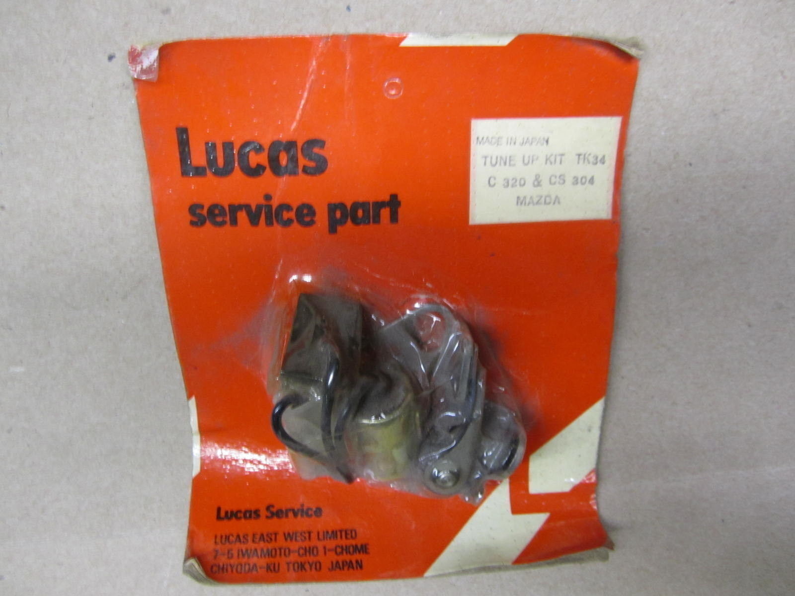 LUCAS POINT & CONDENSER SET CONTACT POINTS CONDENSER NIP #TK34 # CS304 ...