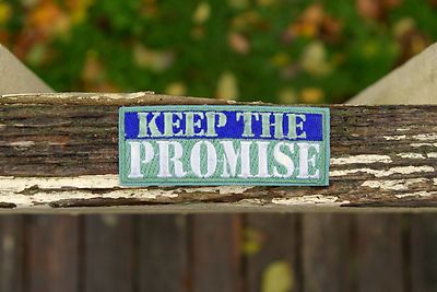 Keep The Promise Girl Scouts Embroidered Patch 3" x 1 1/4" | eBay