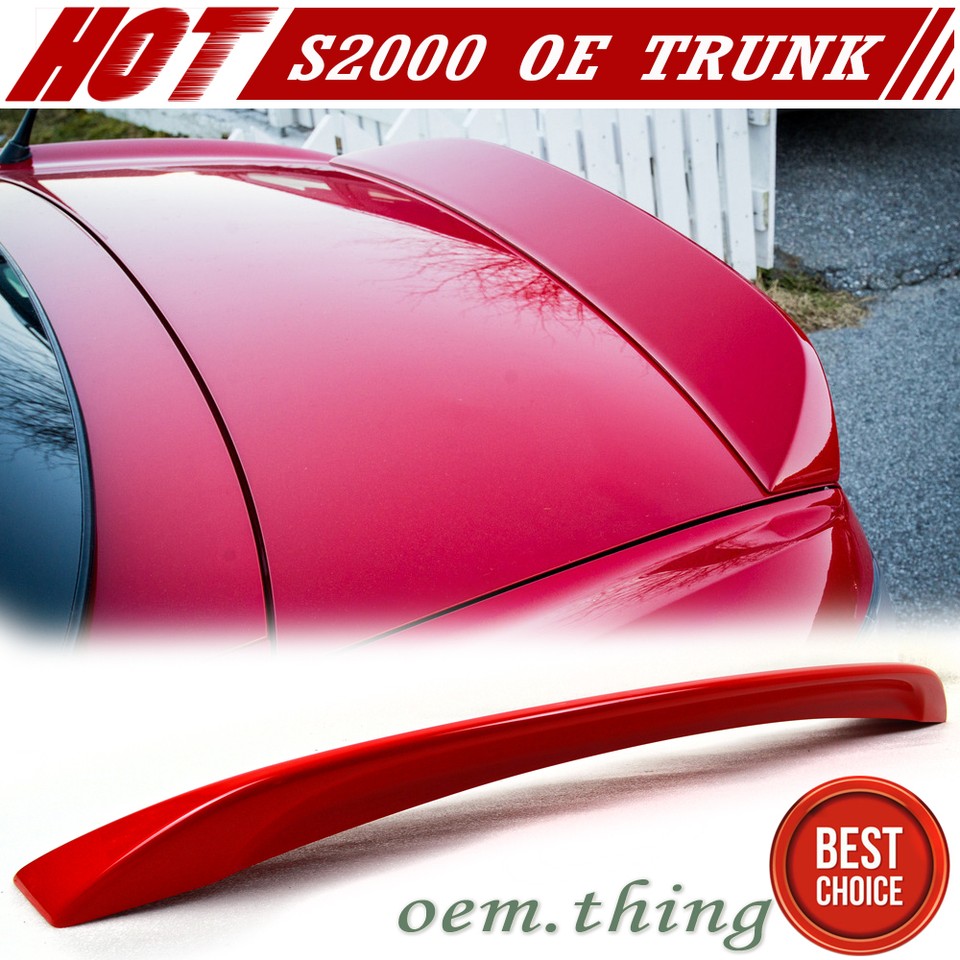Painted Fit For HONDA S2000 OE Convertible Rear Trunk Spoiler Wing ABS ...