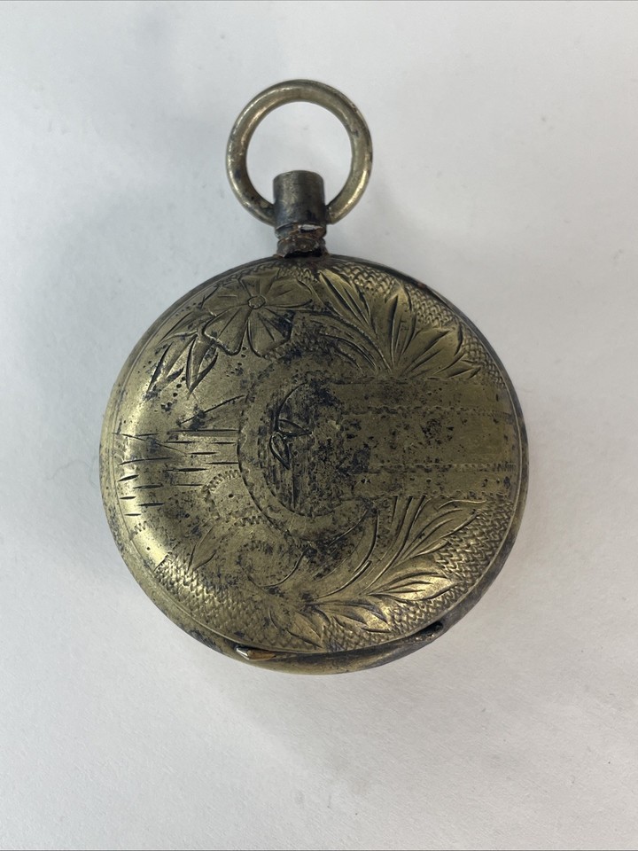 Very Old Hand Engraved White Dial Vini Vidi Vici Ceaser Pocket Watch | eBay