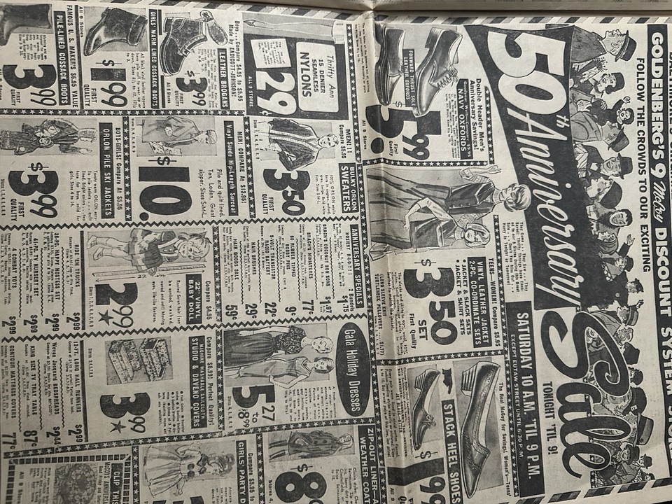 Original Nov 22, 1963 Baltimore News-Post JFK Assassination Newspaper ...