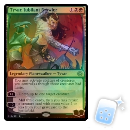 FOIL TYVAR, JUBILANT BRAWLER Phyrexia: All Will Be One ONE Planeswalker ...