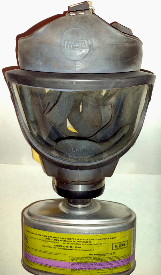 Vintage MSA Mine Safety Appliances Gas Mask Medium | eBay