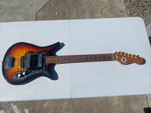 Vintage 60's Teisco Del Rey ET 210 Tulip Sunburst Electric Guitar SN ...
