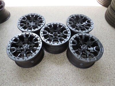 17" FORD BRONCO RAPTOR BEAD LOCK F150 OEM FACTORY WHEELS RIMS 6X135 SET ...