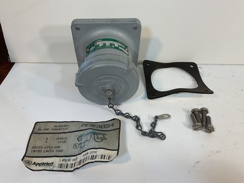 Appleton ACR3034 Powertite 30 Amp Pin & Sleeve Receptacle 3 Wire 4 Pole ...