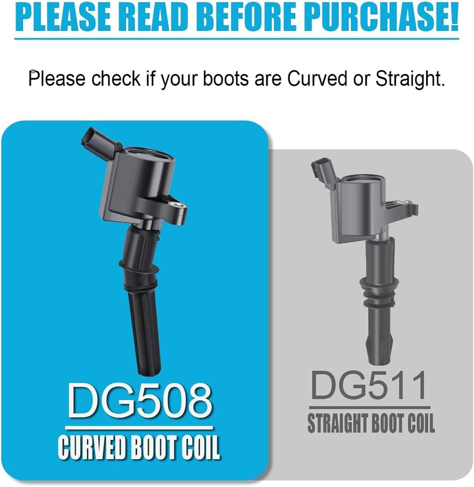 Ignition Coil DG508 & Motorcraft Spark Plug SP479 for Ford 4.6L 5.4L V8 ...