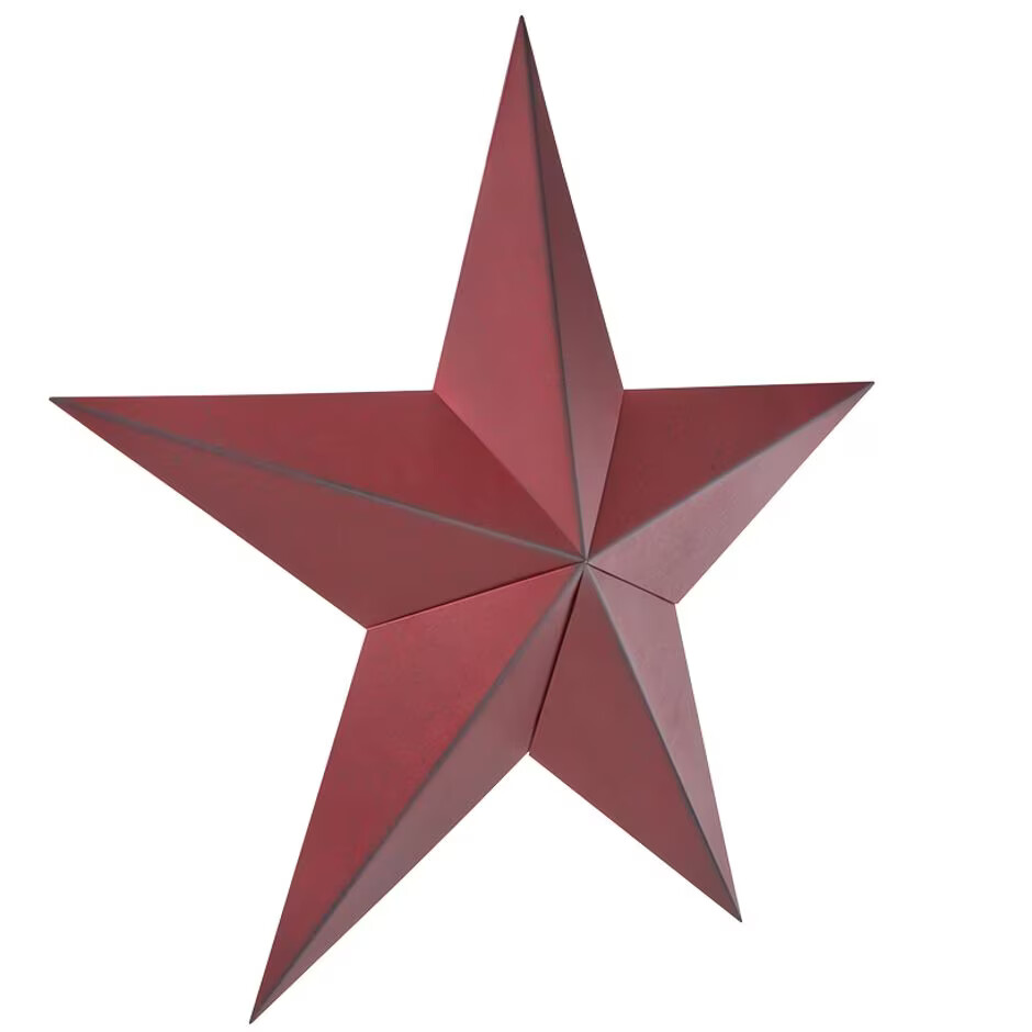 Large Metal Barn Star Rustic Dimensional 30" Country Farmhouse Wall ...