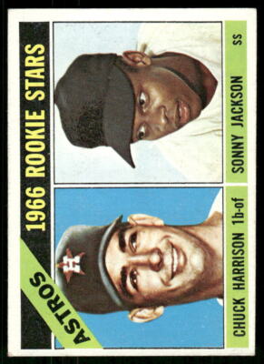 1966 Topps #244 Astros 1966 Rookie Stars (Chuck Harrison / Sonny ...