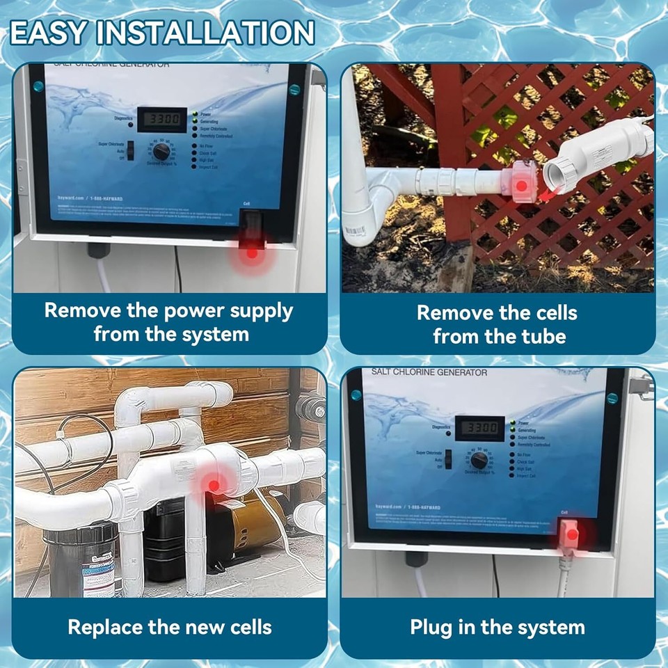 T-Cell-9 Salt Cell Replacement for Hayward Salt Pool – Up to 25,000 ...