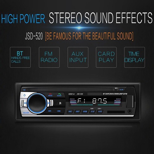 NEW 24V Bluetooth Car Truck Radio MP3 Player In Dash Audio Stereo FM ...