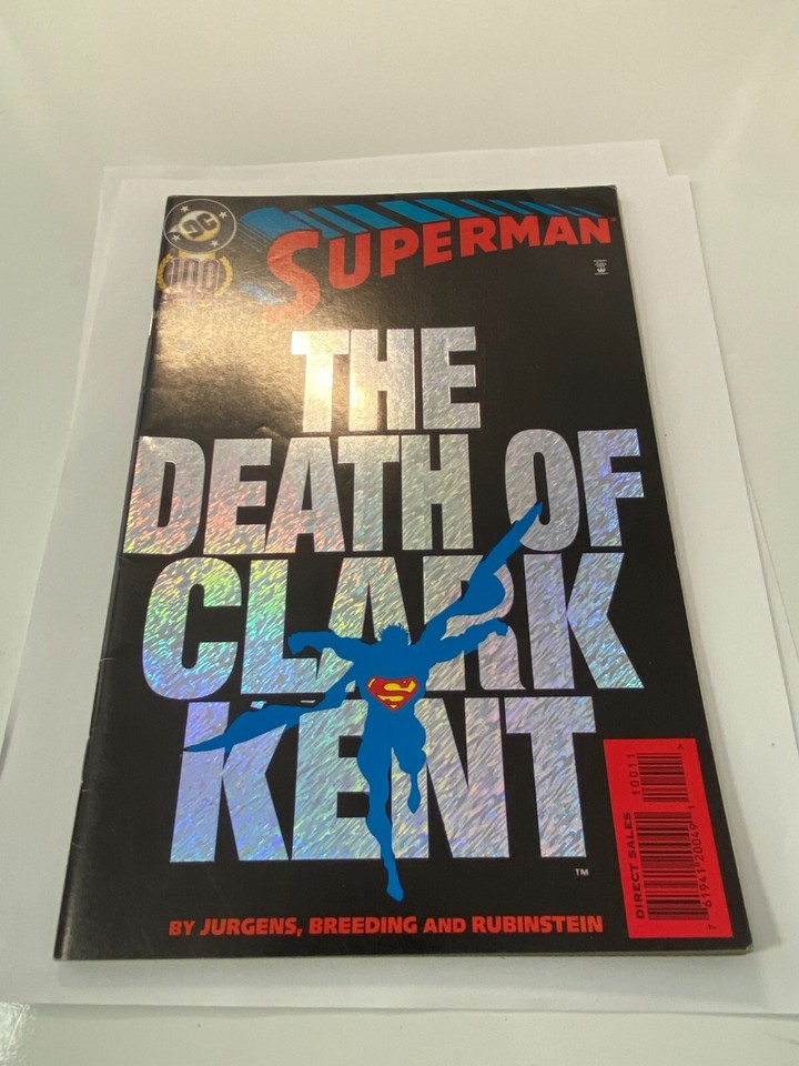 Superman #100 DC Comics 1995 - Double-Sized Holographic Foil Enhanced ...