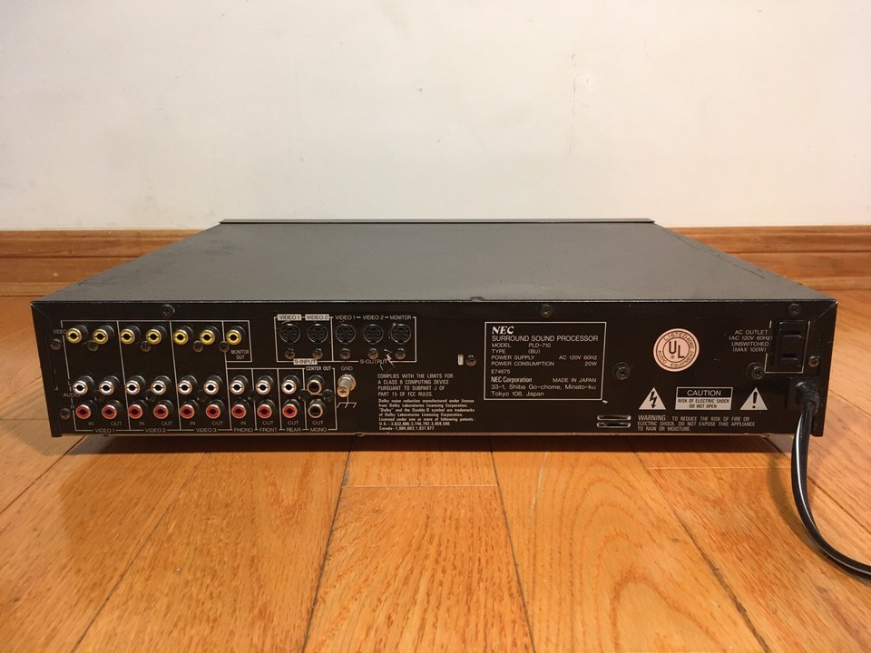 NEC PLD-710 AV Surround Sound Processor Decoder Preamp Japan 1989 ...