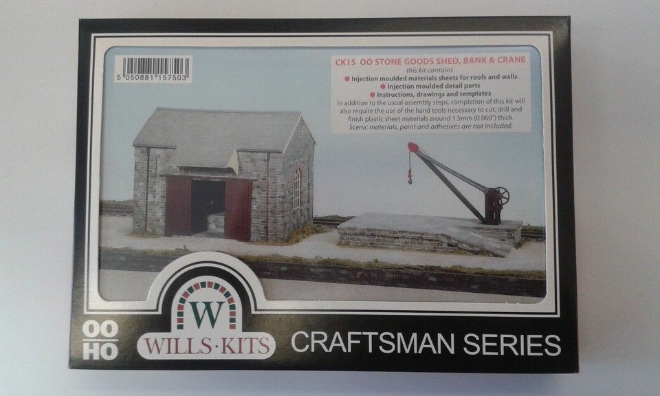 Goods Shed, Loading Bank & Crane - Wills / Craftsman Series - CK15 | eBay