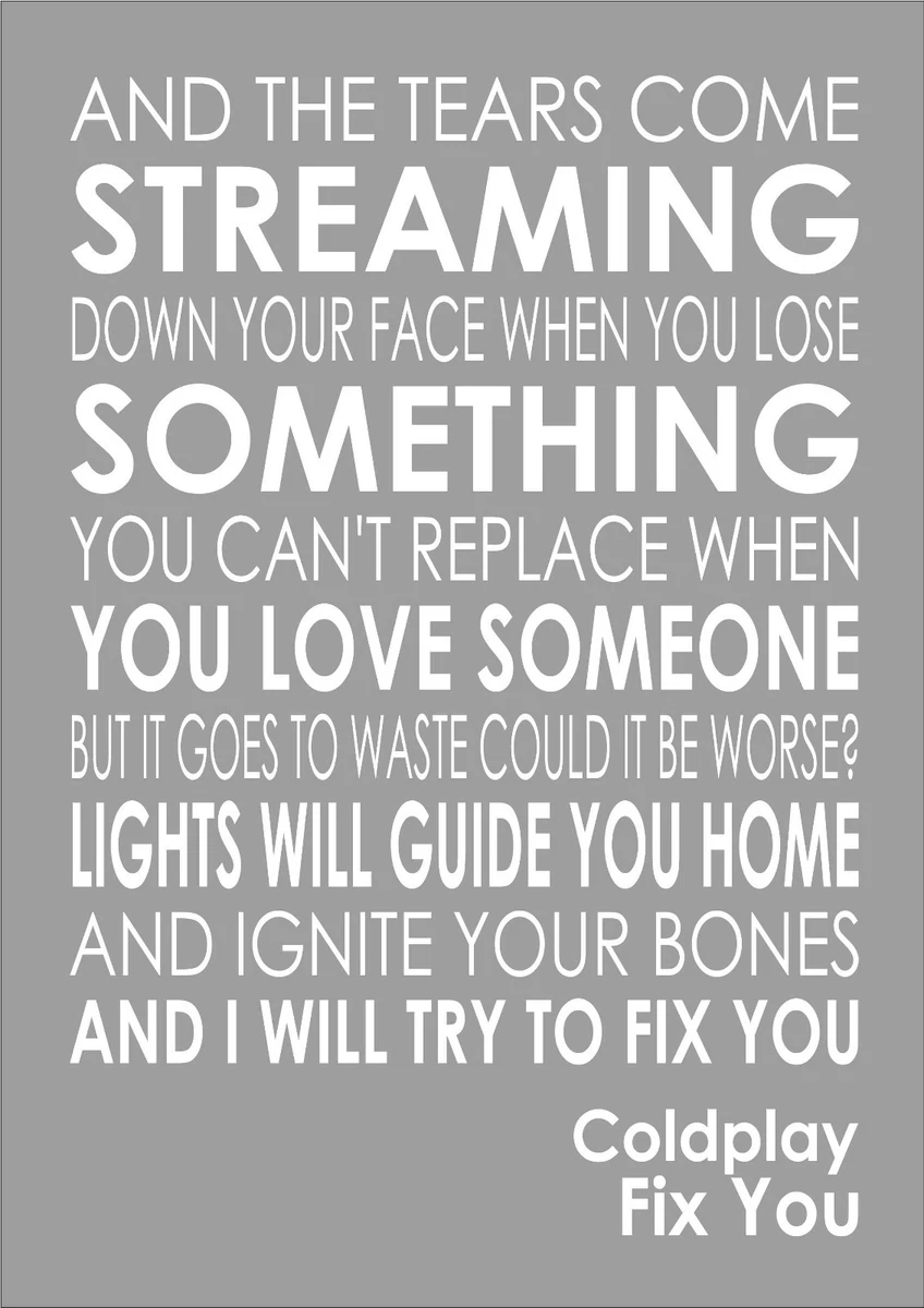 Coldplay Lyrics
