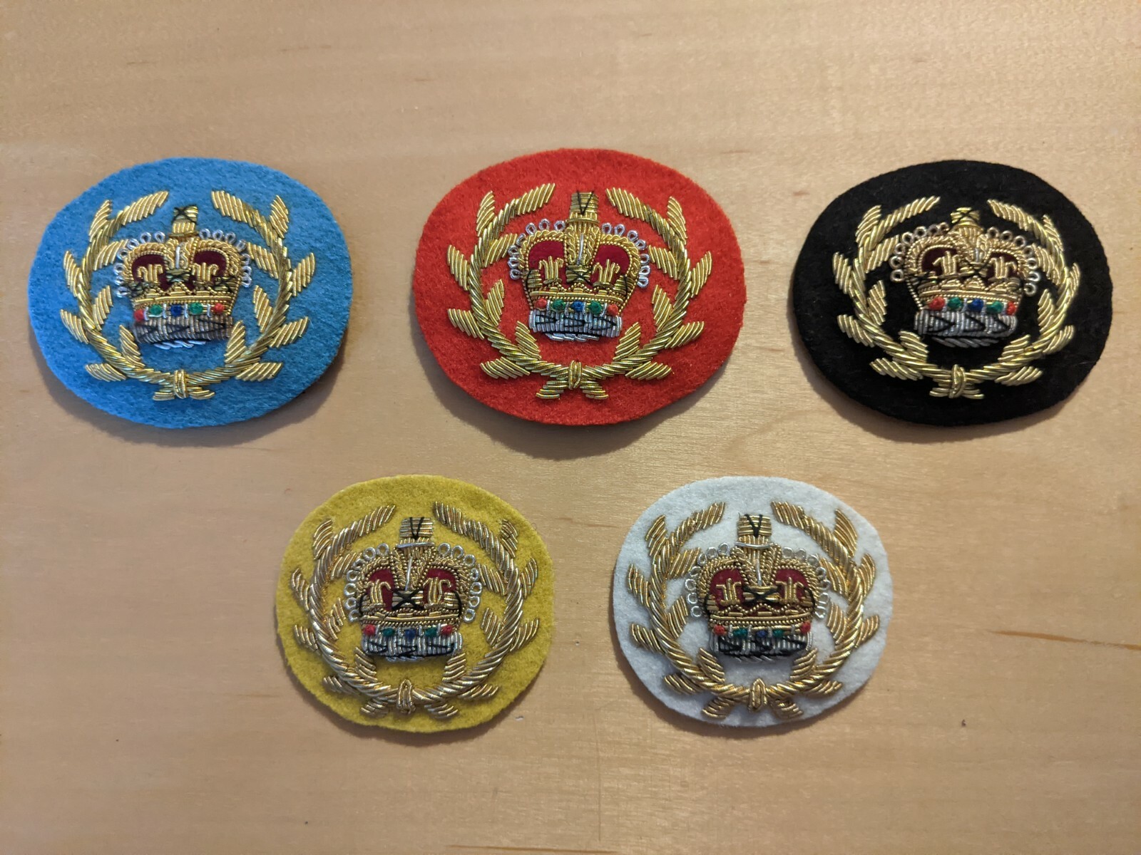 British Military WO2 Crown & Wreath Dress Rank Badge - Various | eBay UK